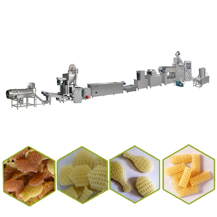 Production Process of Extruded Puffed Snack Food- Jinan Bright ...